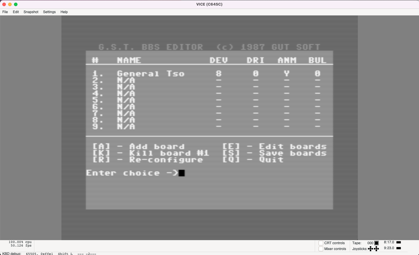 Simple BBS in a Commodore Emulator - Adam Whitney