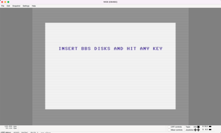 Simple BBS in a Commodore Emulator - Adam Whitney
